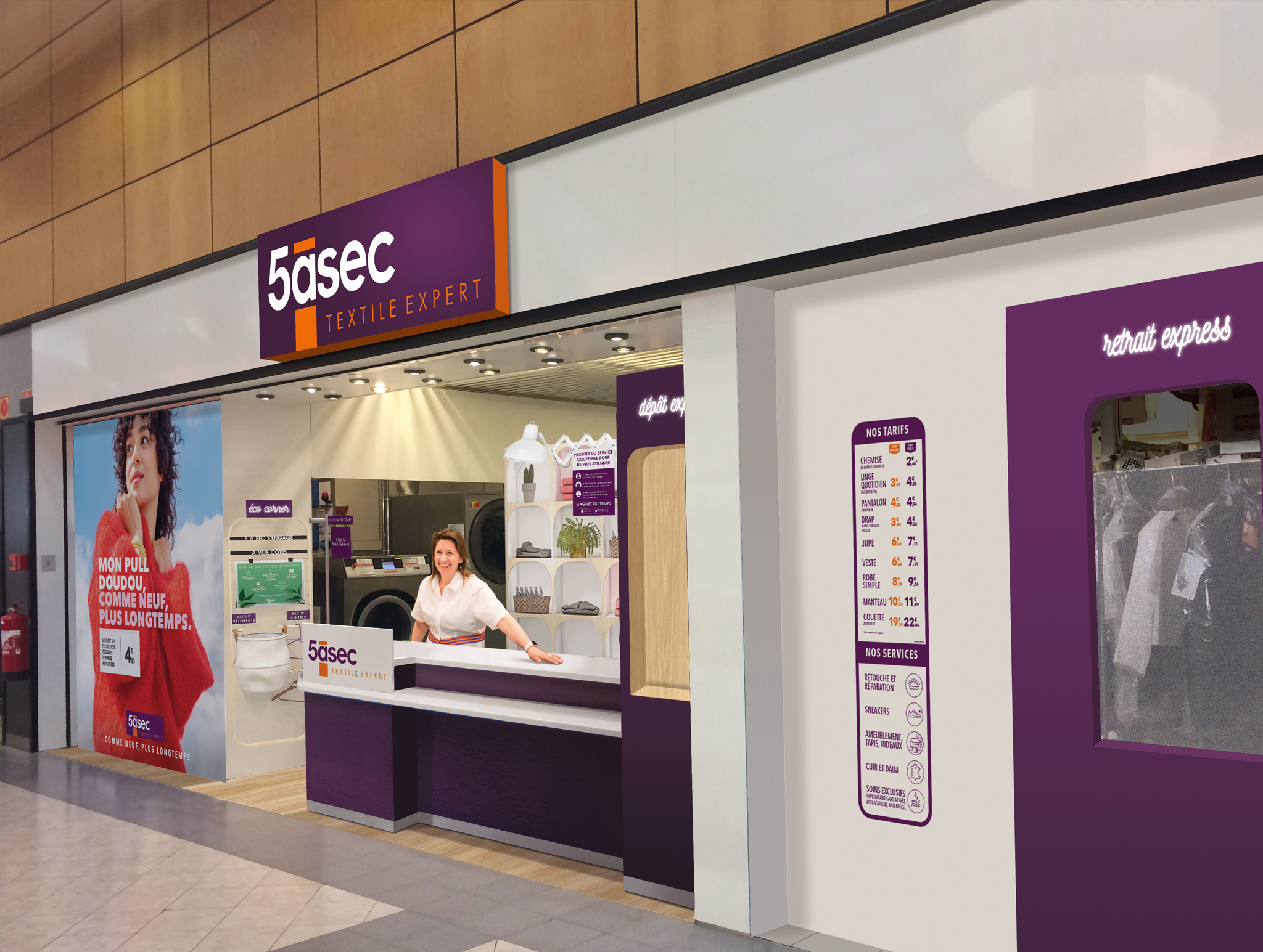 Pressing 5àsec : Pressing Paris 3ème 75003 (adresse, horaire et avis)