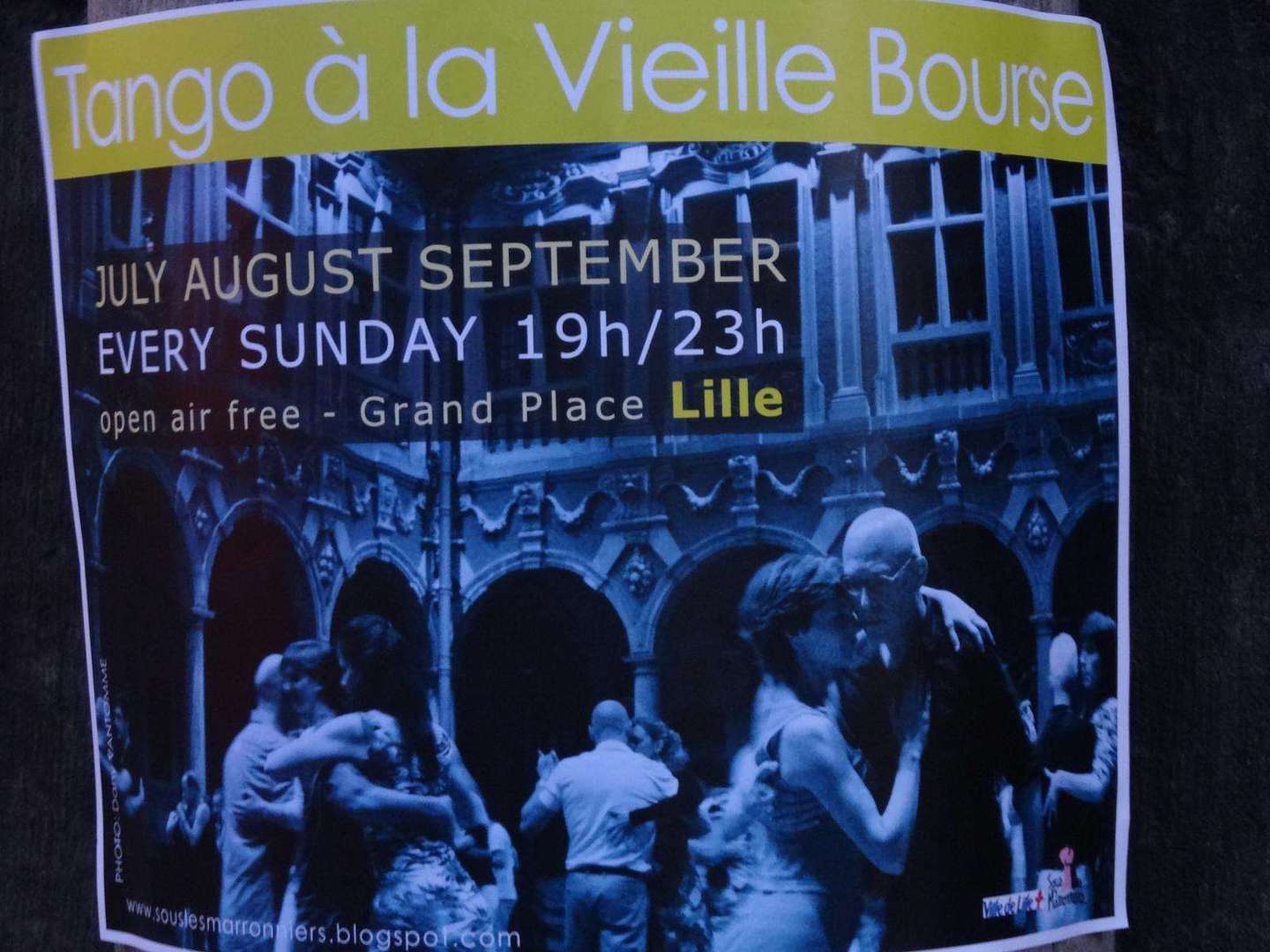Tango à La Vieille Bourse : Evènement Lille 59000 (adresse, horaire et avis)